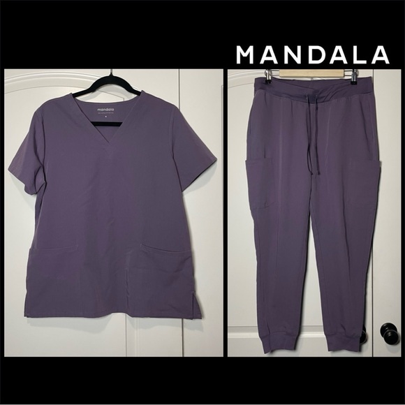 Mandala | Other | Mandala Deep Dewberry Purple Scrub Set Top Is Medium ...